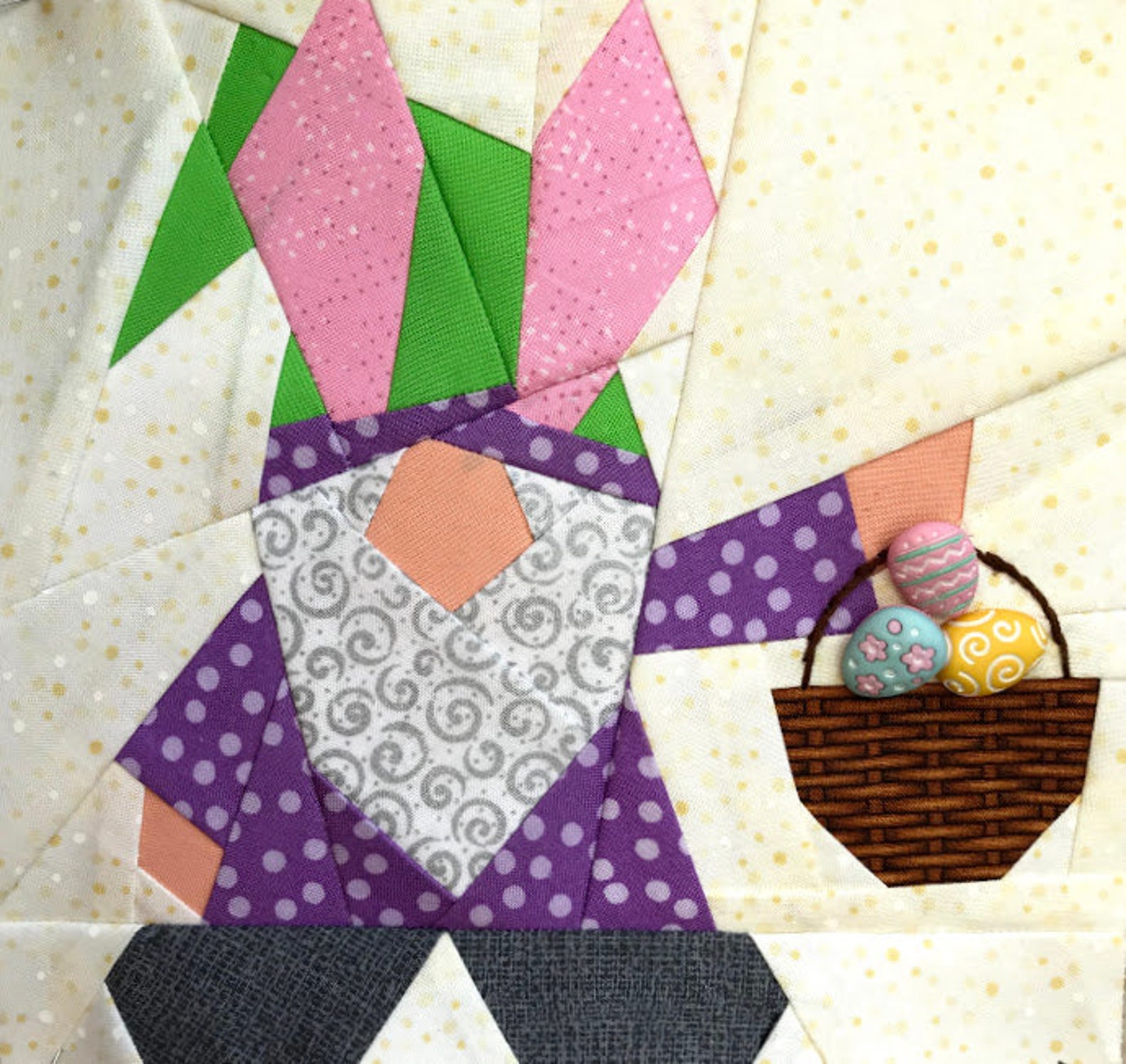 GNOME QUILT Paper Pieced Pattern in PDF, Block of the Month - Etsy