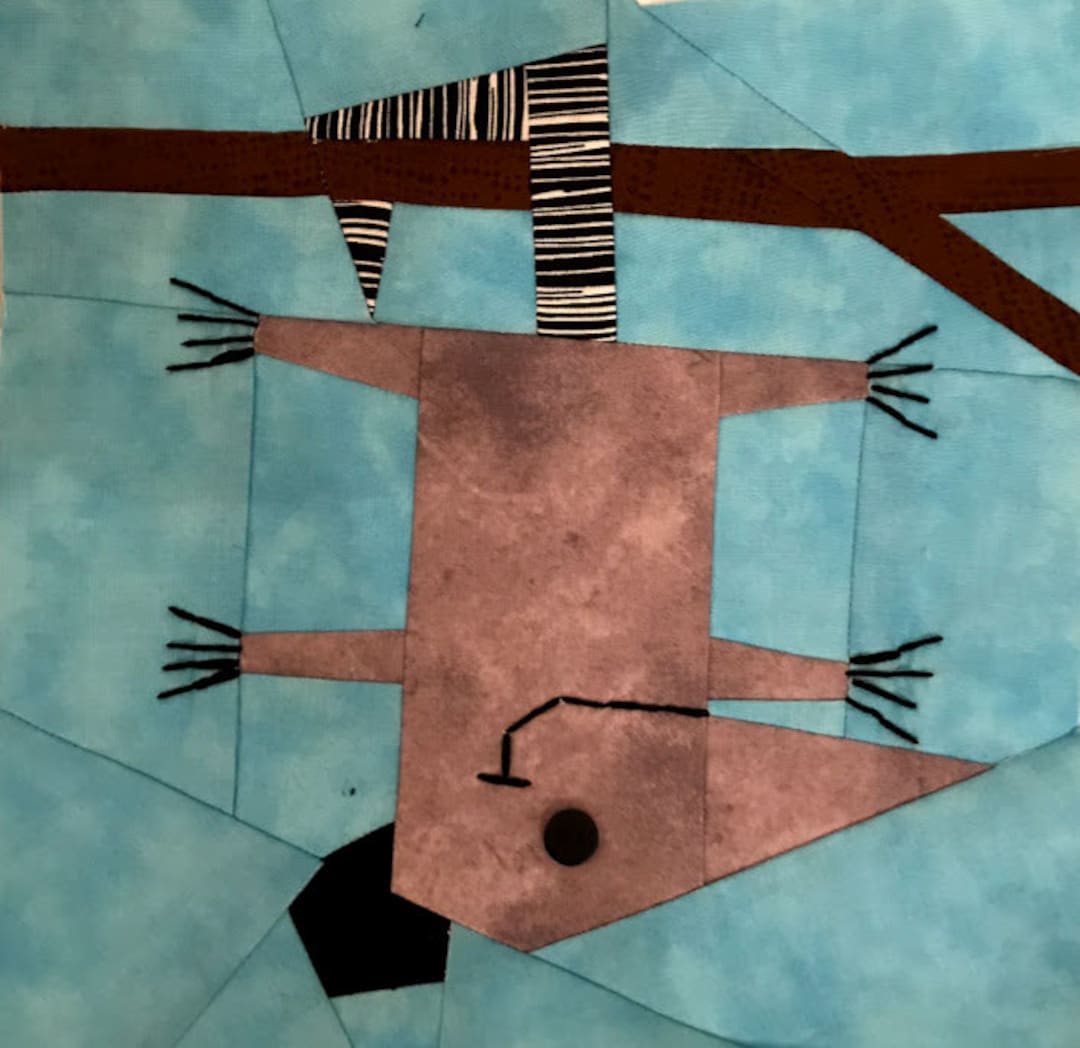 POSSUM Paper Pieced Block Pattern in PDF, Foundation Piecing Pattern ...