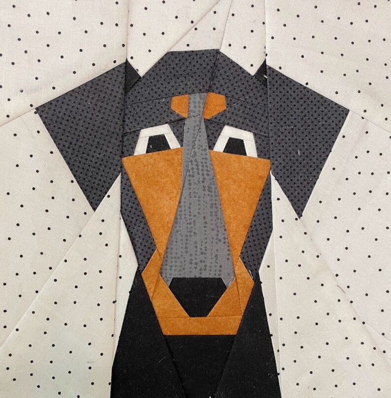 DOBERMAN LAP QUILT Paper Pieced Pattern in Pdf Instant - Etsy