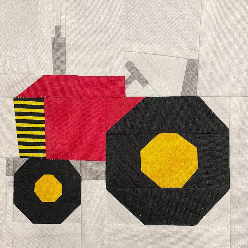 Tractor Quilt Pattern - Etsy
