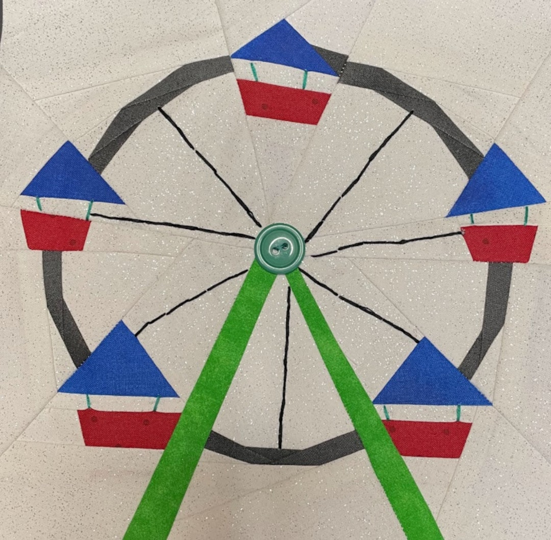 FERRIS WHEEL Paper Pieced Block Pattern in PDF, Instant Download ...