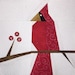 CARDINAL WALLHANGING Paper Pieced Pattern in PDF - Etsy