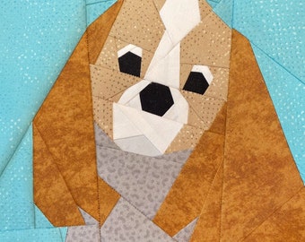 Yorkie Yorkshire Terrier Dog Puppy Quilt Block PDF Pattern - Etsy