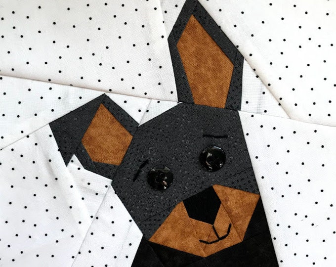 JACK RUSSELL Terrier Paper Pieced Block Pattern in PDF - Etsy Canada