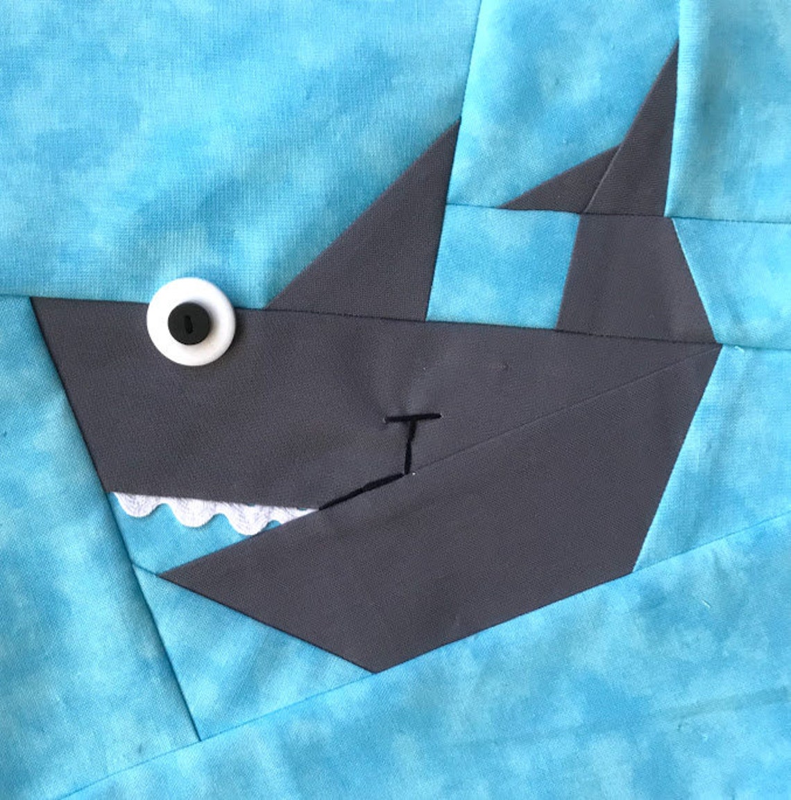 BABY SHARK Quilt Paper Pieced Pattern in PDF - Etsy