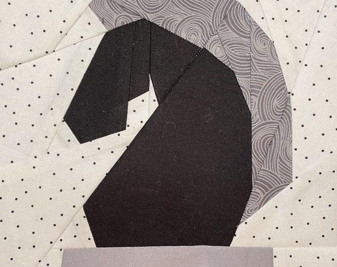 FREE Paper Pieced HORSE BLOCK Pattern in Pdf, Free Instant Download ...