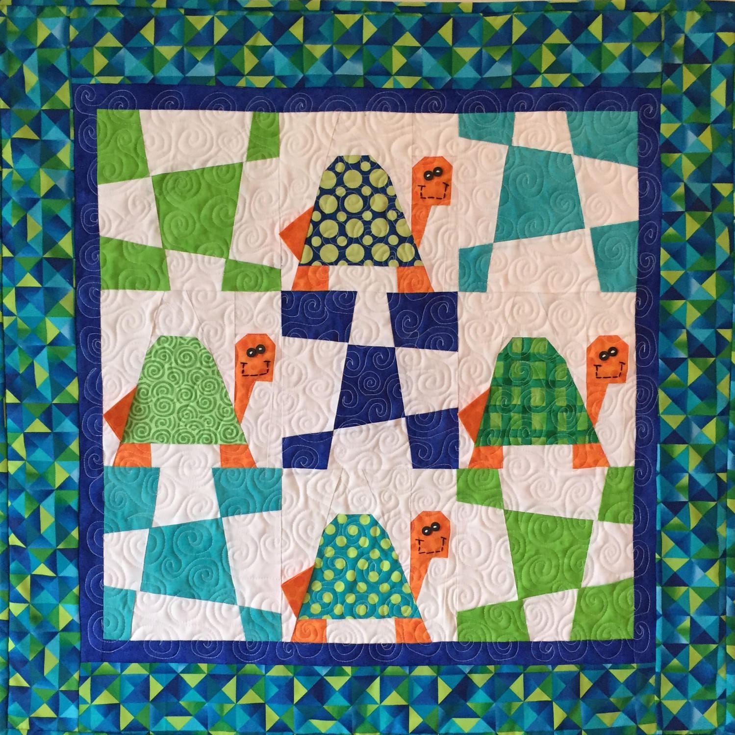 Totally Turtle Paper Pieced Quilt Pattern in PDF - Etsy