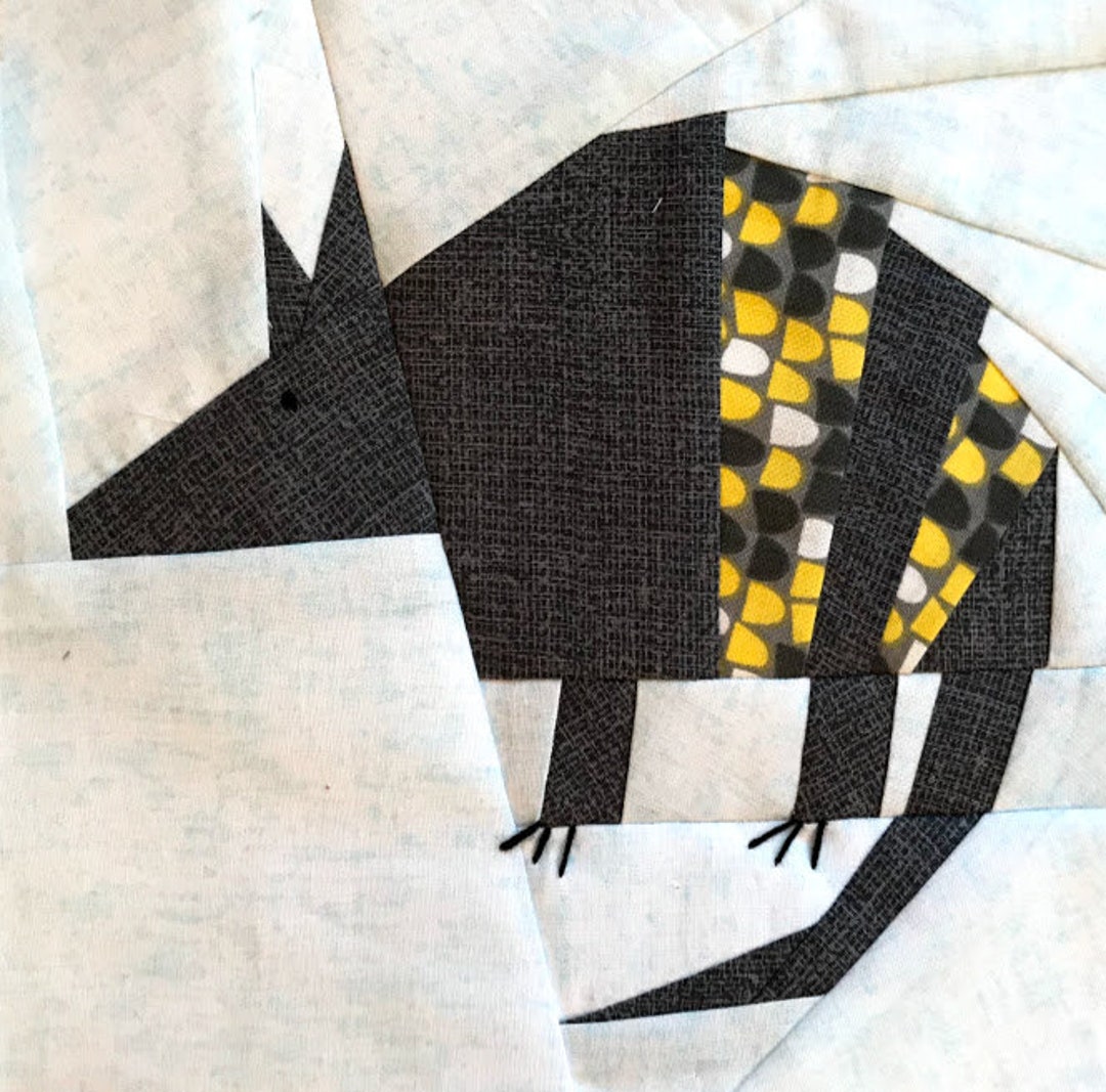 ARMADILLO Paper Pieced Block Pattern in PDF - Etsy