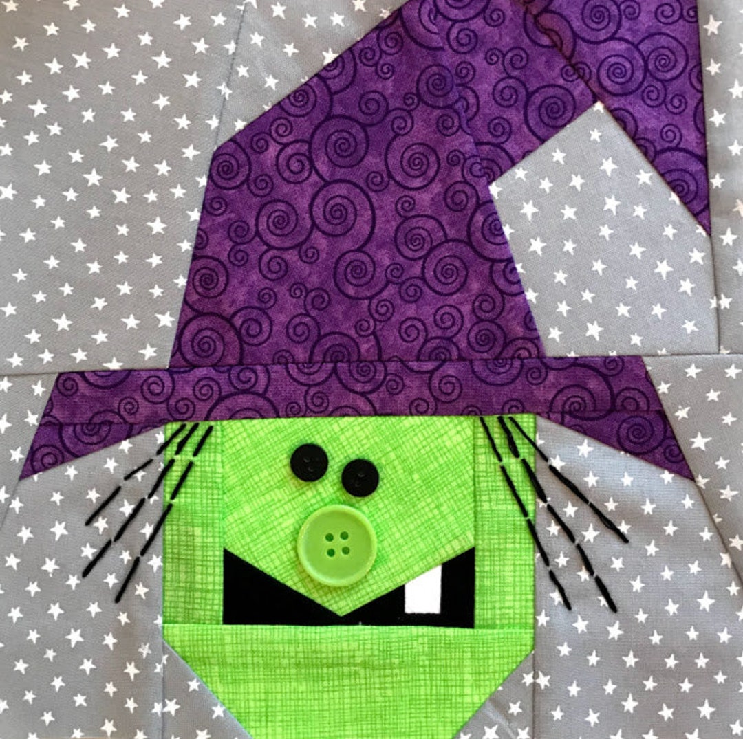GLINDA the WITCH Paper Pieced Block Pattern in PDF - Etsy