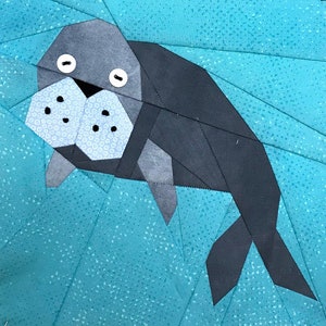 MANATEE Paper Pieced Block Pattern in PDF - Etsy