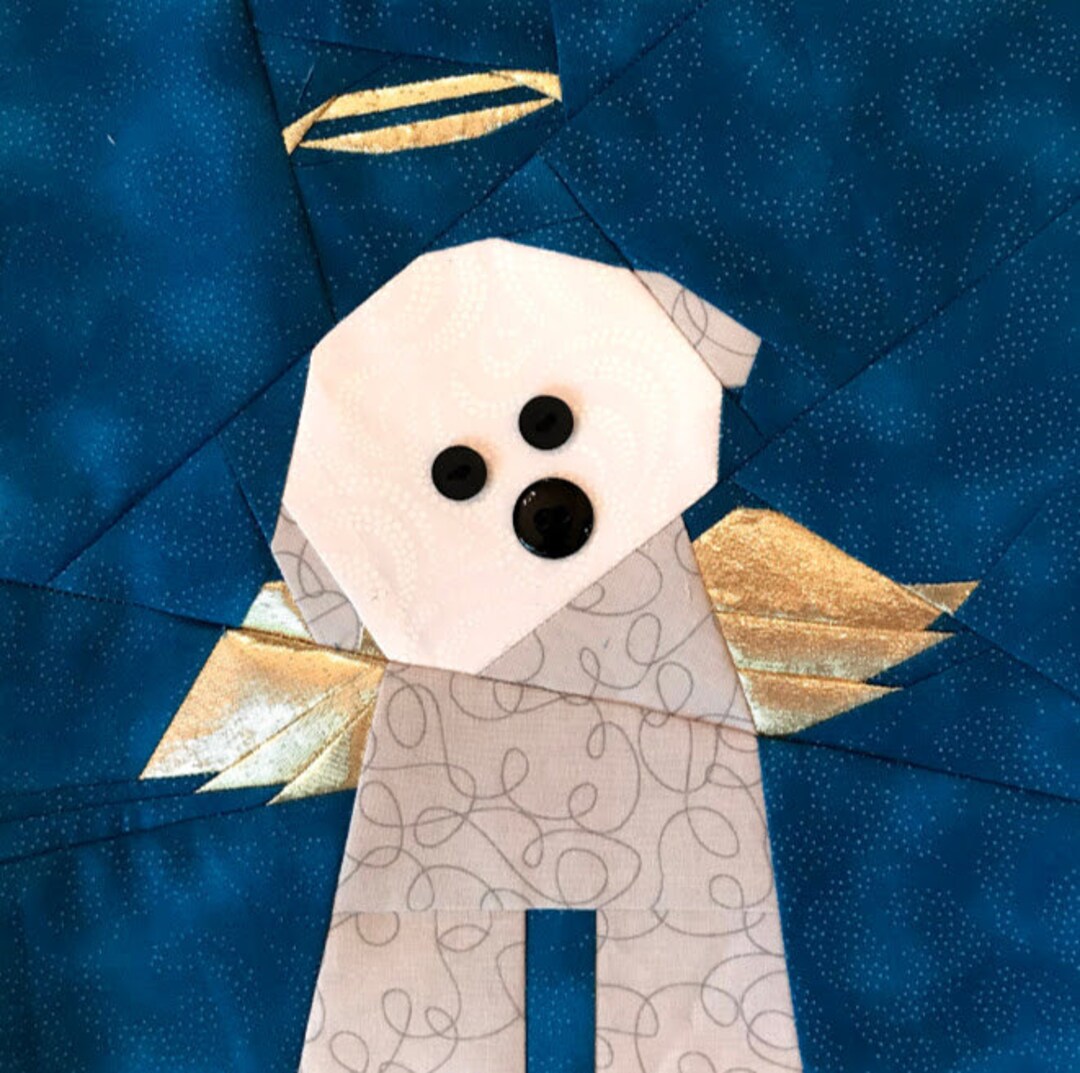 BICHON ANGEL Paper Pieced Block Pattern in PDF - Etsy