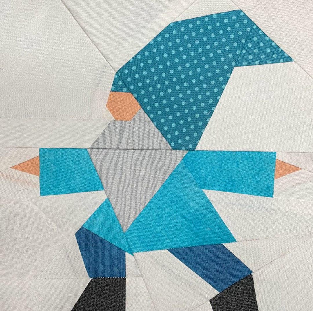 Yoga Gnome Paper Pieced Block Pattern: Gnomesta Design (PDF Pattern) - Etsy