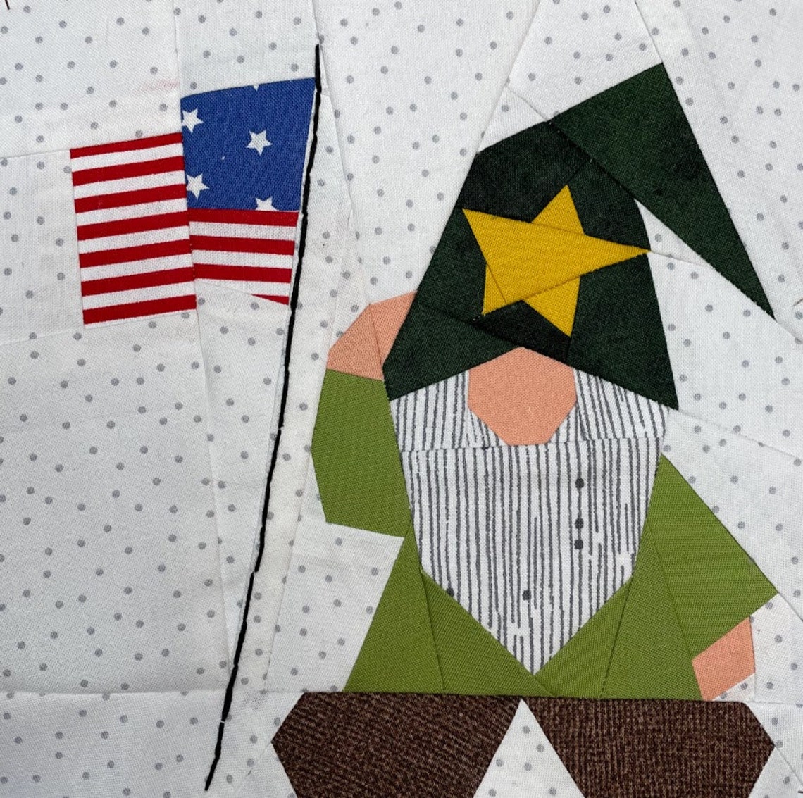 MILITARY GNOME Paper Pieced Pattern PDF Instant Download - Etsy