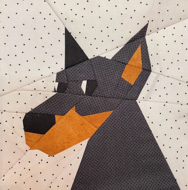DOBERMAN LAP QUILT Paper Pieced Pattern in Pdf Instant - Etsy