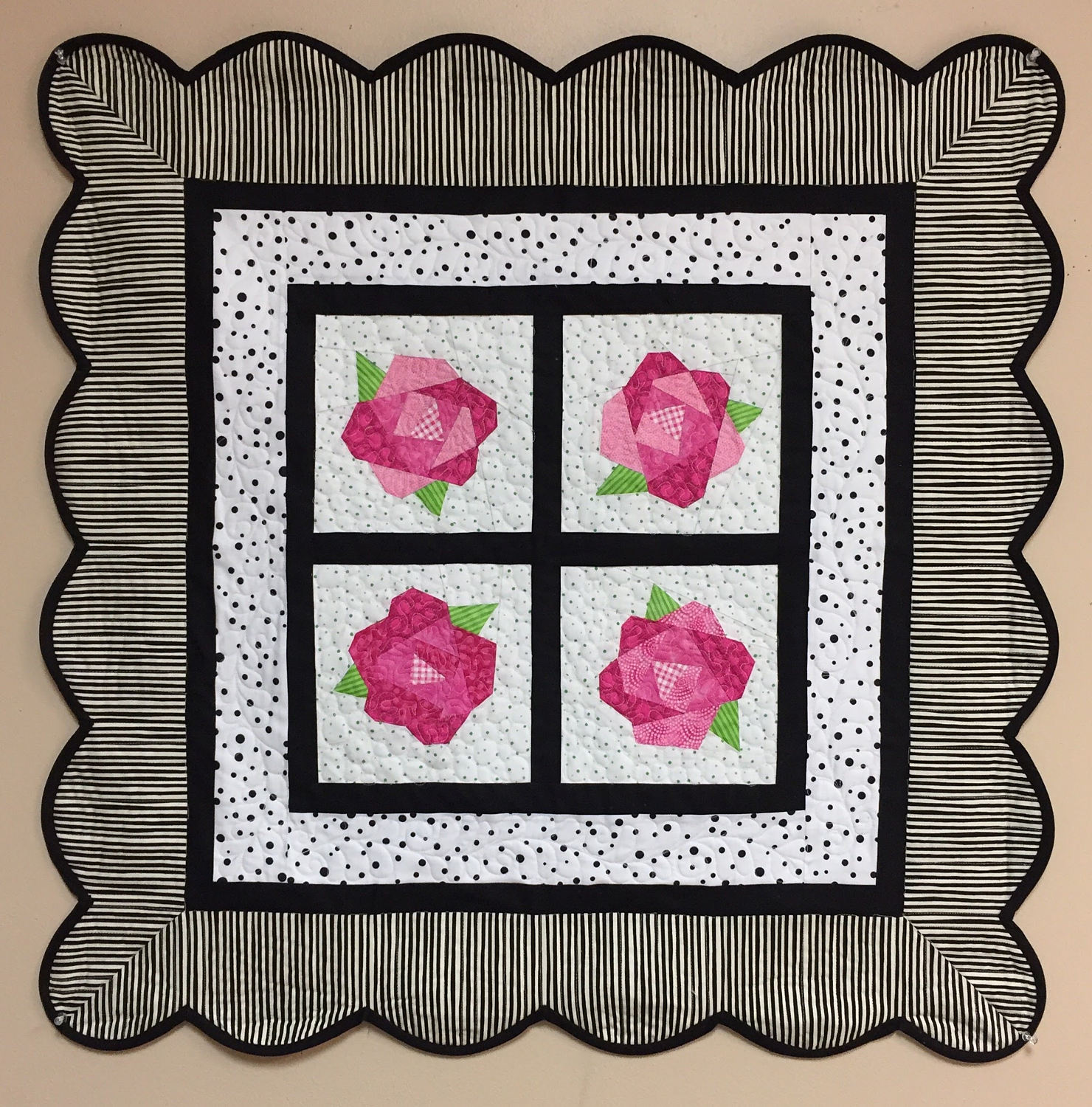 Rose Table Topper Paper Pieced Pattern in PDF - Etsy
