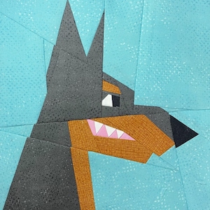 DOG LOVER QUILT Paper Pieced Pattern in Pdf, Instant Download, Dog ...