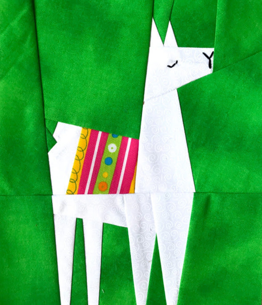 LLAMA Paper Pieced Block Pattern in PDF - Etsy