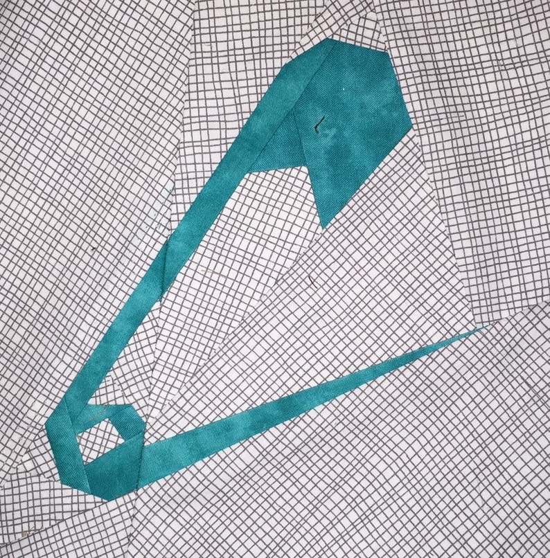 Safety Pin Paper Pieced Block in PDF - Etsy
