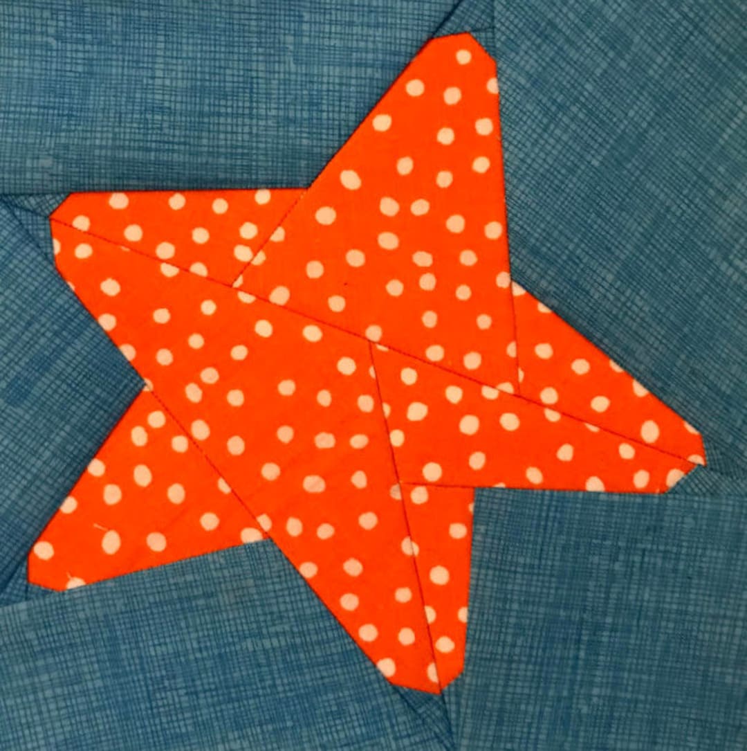 STARFISH Paper Pieced Block Pattern in PDF - Etsy