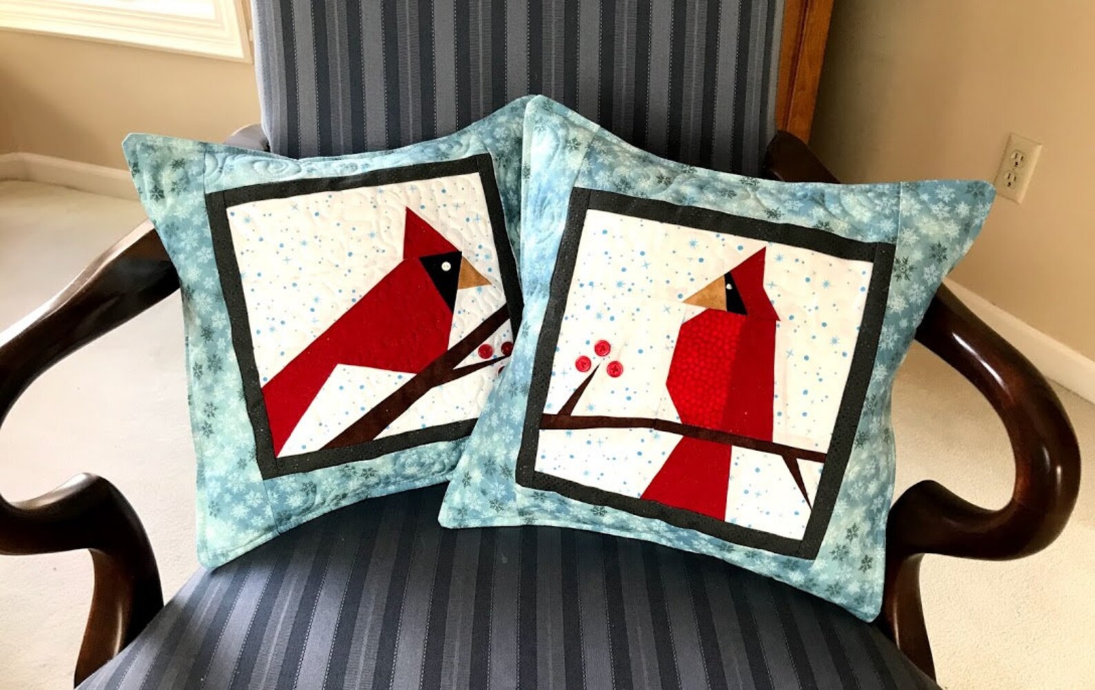 CARDINAL WALLHANGING Paper Pieced Pattern in PDF - Etsy