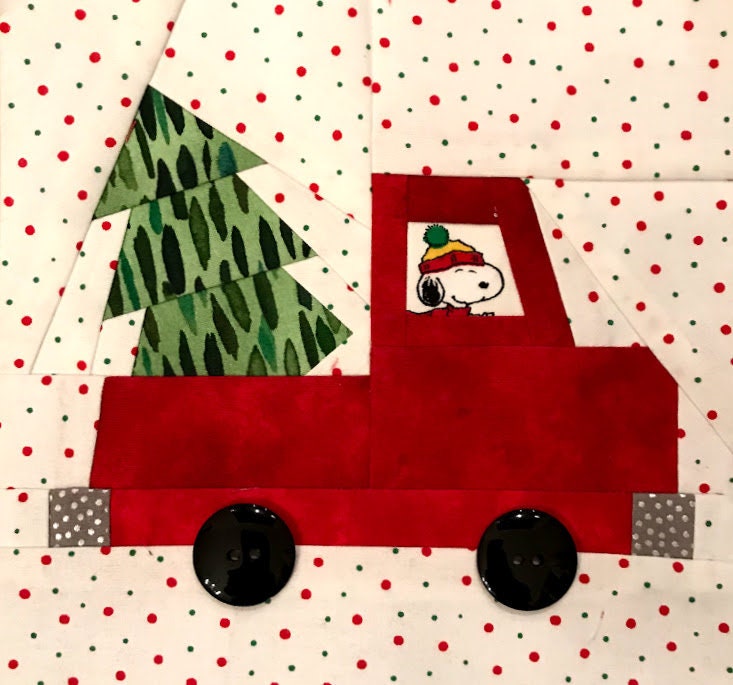 Little Red Truck Paper Pieced Pattern in PDF - Etsy