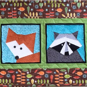 Forest Friends Paper Pieced Quilt / Table Runner Pattern in PDF, Quilt ...