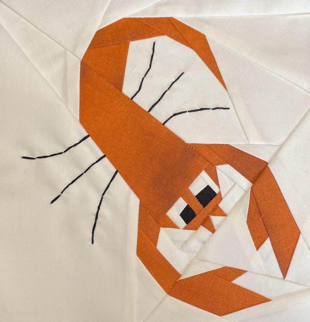 Scorpion Paper Pieced Block Pattern: 8" Square (PDF Pattern) - Etsy