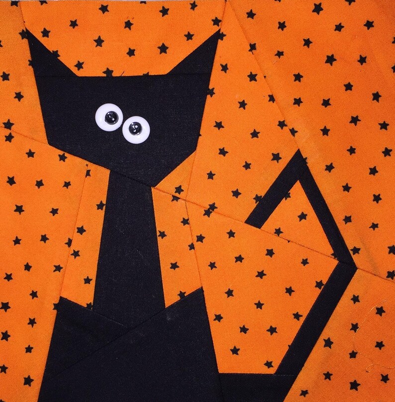 Kit Cat Paper Pieced Block Pattern in PDF, Foundation Piecing, Cat ...