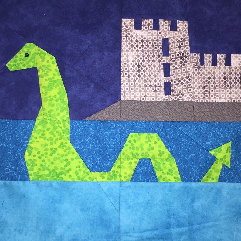 Loch Ness Monster NESSIE Paper Pieced Pattern in | Etsy