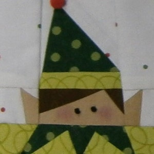 Paper Pieced Elf Block - Etsy