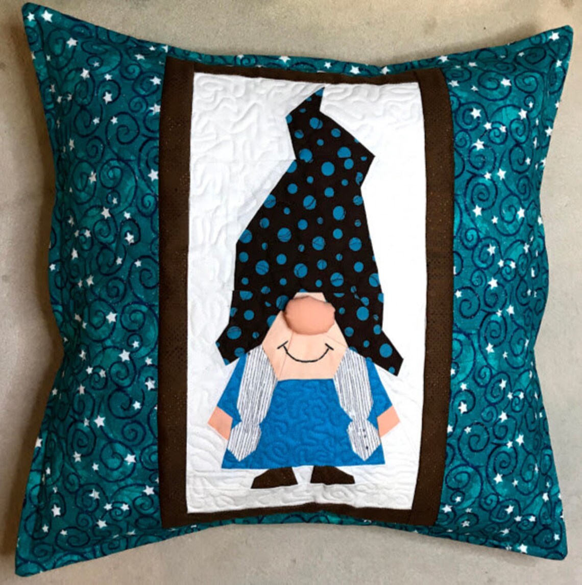 GIRL GNOME Paper Pieced Pattern Block in PDF - Etsy