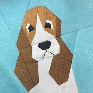 DOG LOVER QUILT Paper Pieced Pattern in Pdf, Instant Download, Dog ...