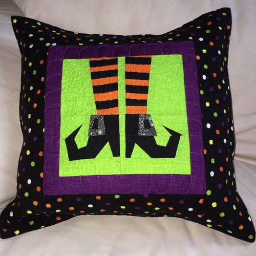 Toothy Witch Paper Pieced Block Pattern in PDF | Etsy