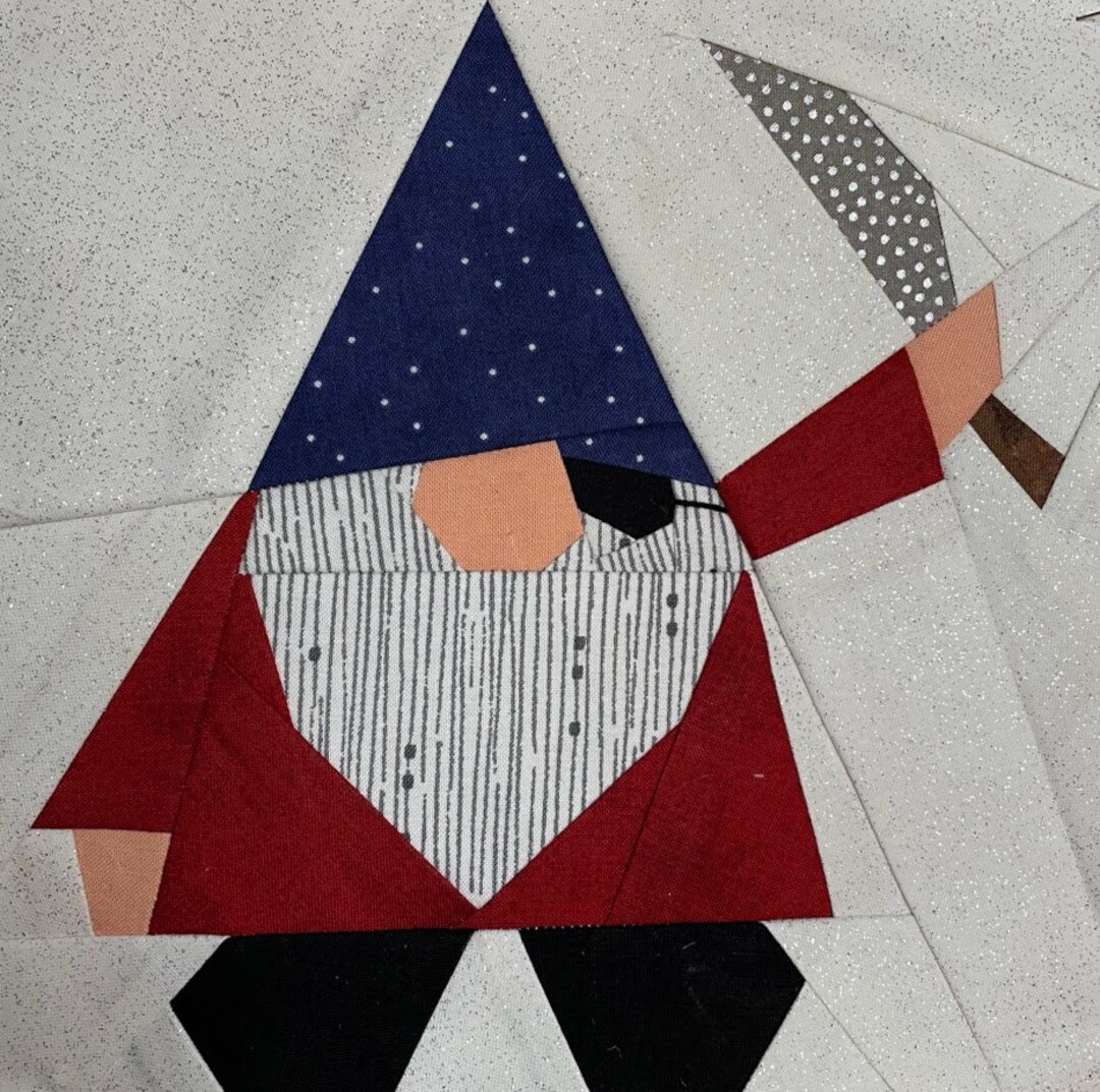 PIRATE GNOME Paper Pieced Block Pattern in PDF - Etsy