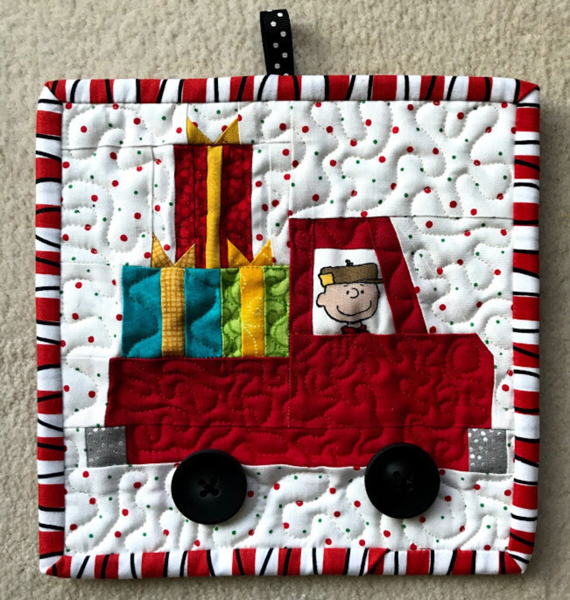 RED TRUCK With Presents Paper Pieced Block Pattern in PDF - Etsy