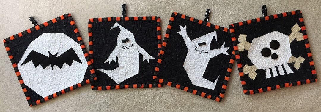 FREE Paper Pieced Halloween Block Patterns - Etsy
