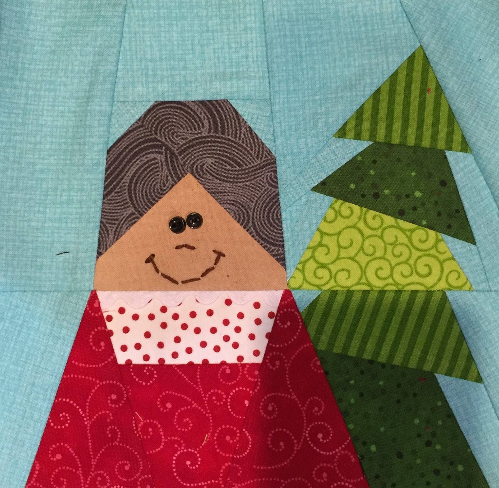 Must Be Santa Table Runner and Pillow Paper Pieced Pattern in - Etsy