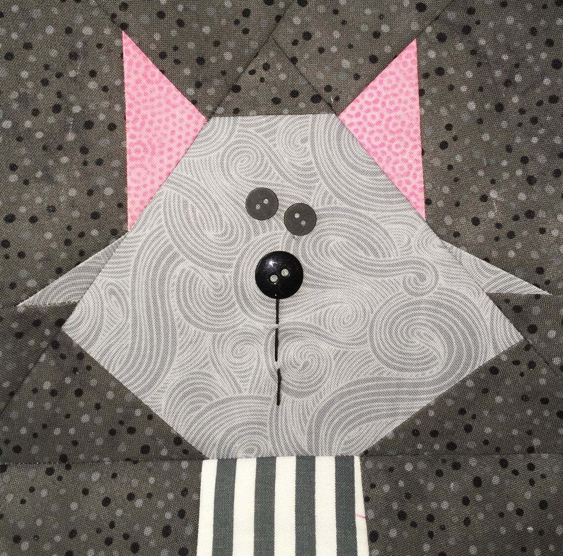 Tabby Cat Paper Pieced Pattern in PDF | Etsy