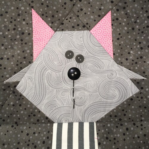 Tabby Cat Paper Pieced Pattern in PDF - Etsy