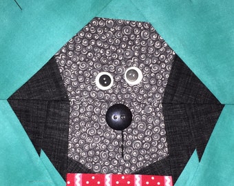 Yorkie Paper Pieced Block Pattern in PDF | Etsy