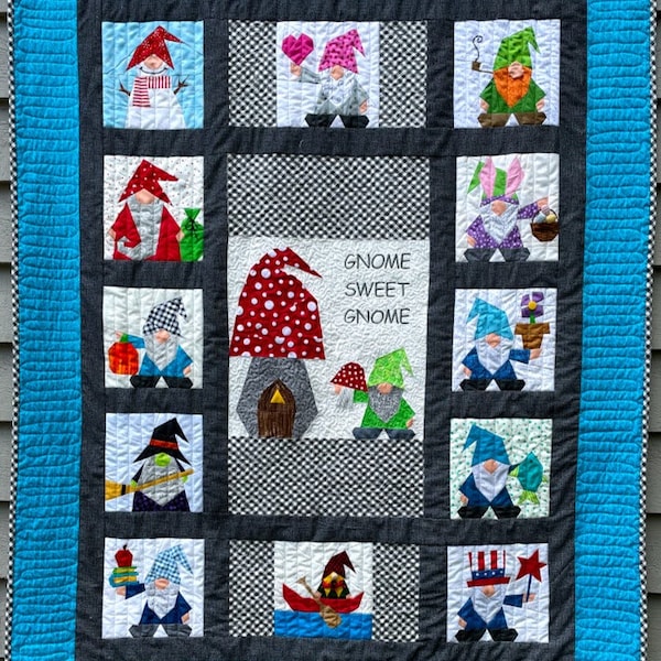 Gnome Quilt Pattern - Etsy