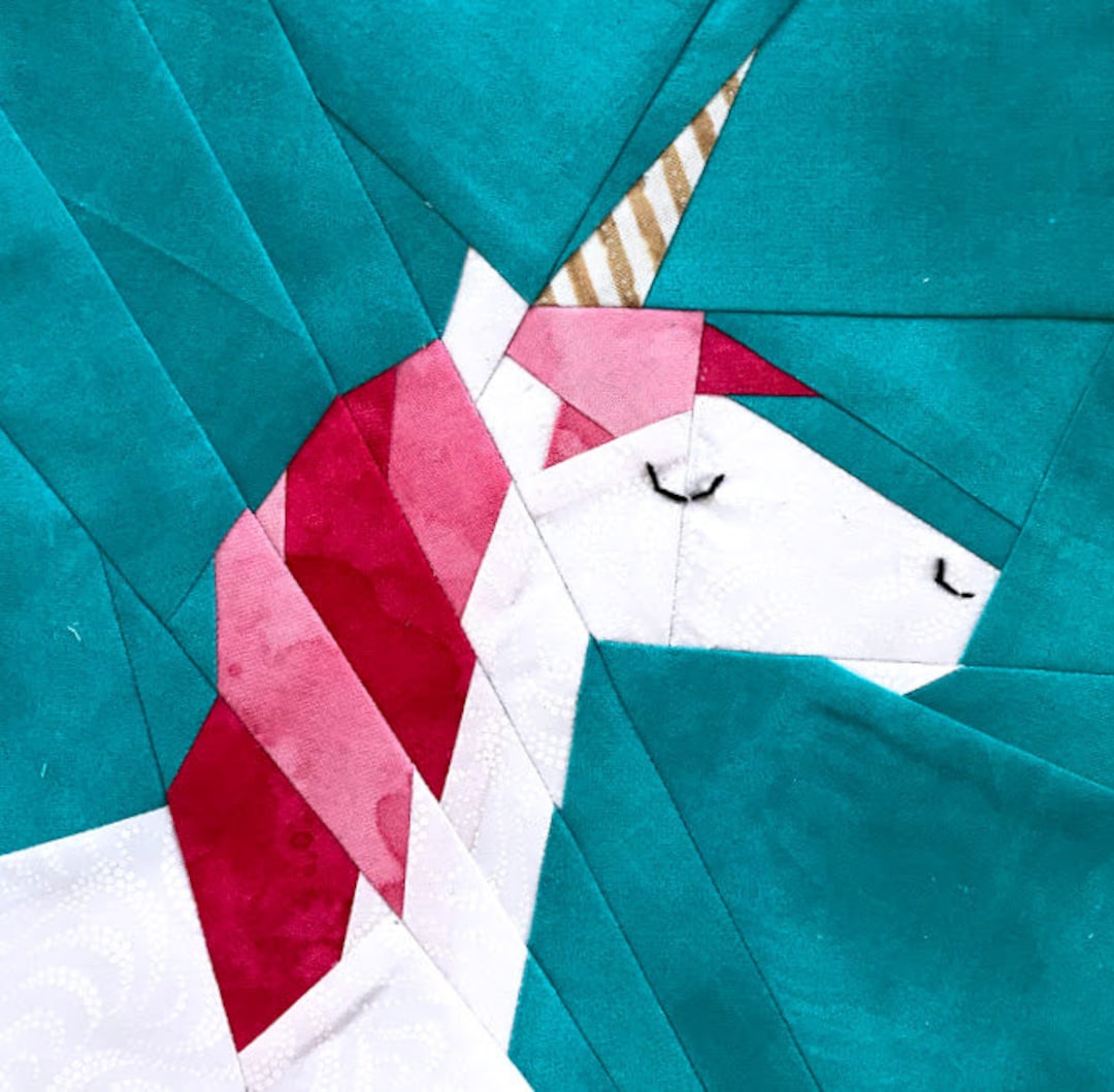 Unicorn Paper Piecing Pattern in PDF - Etsy
