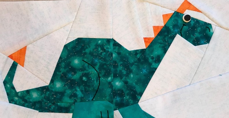 DRAGON QUILT Paper Pieced Pattern in PDF - Etsy