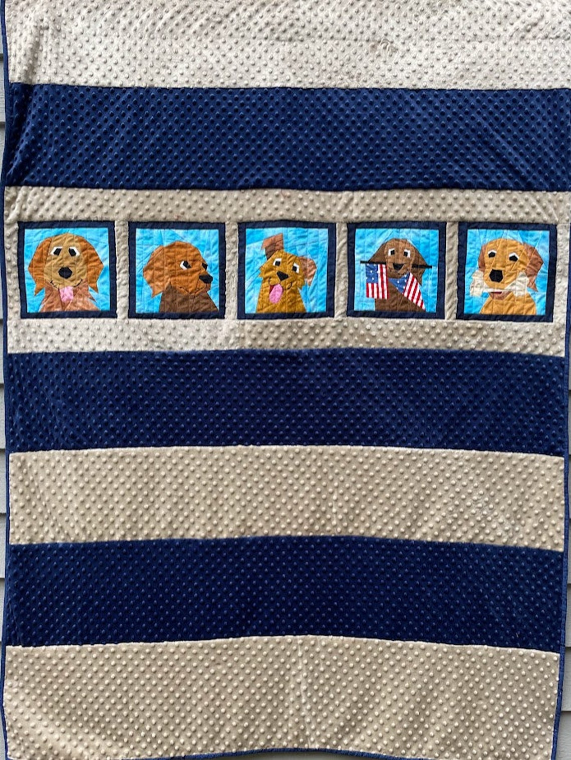Golden Retriever Quilt Block Pattern: Happy Dog Paper Piecing (PDF) - Etsy