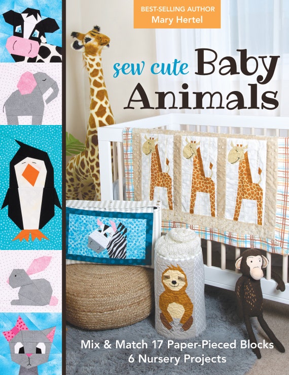 Sew Cute BABY ANIMALS Paper Pieced Book Hard Copy Paper - Etsy