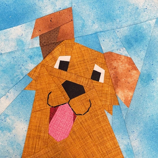 Dog Quilt Block Pattern - Etsy