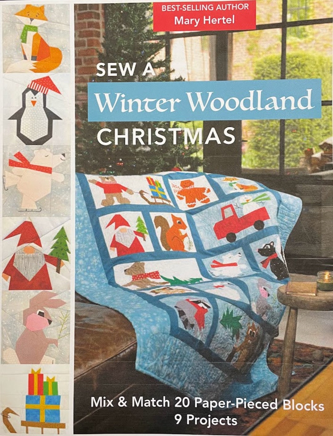 Sew A WINTER WOODLAND CHRISTMAS Paper Piecing Book, Hard Copy, Paper ...