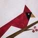 CARDINAL WALLHANGING Paper Pieced Pattern in PDF - Etsy