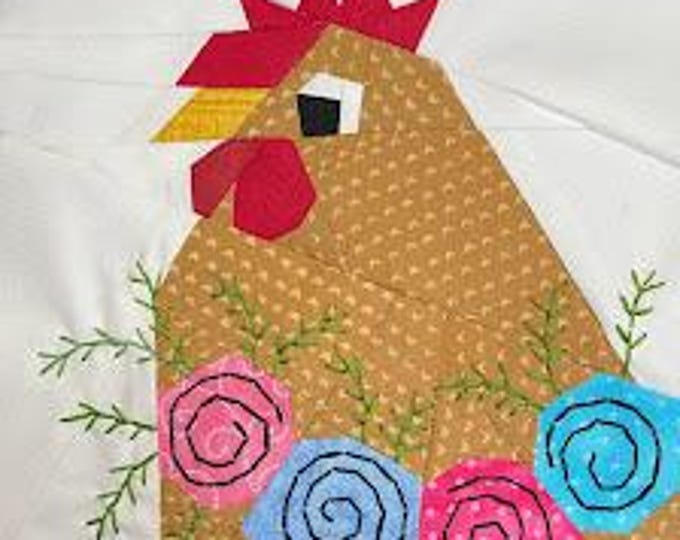 Chicken Run Quilt Block, Paper Pieced Quilt Pattern, PDF Pattern ...