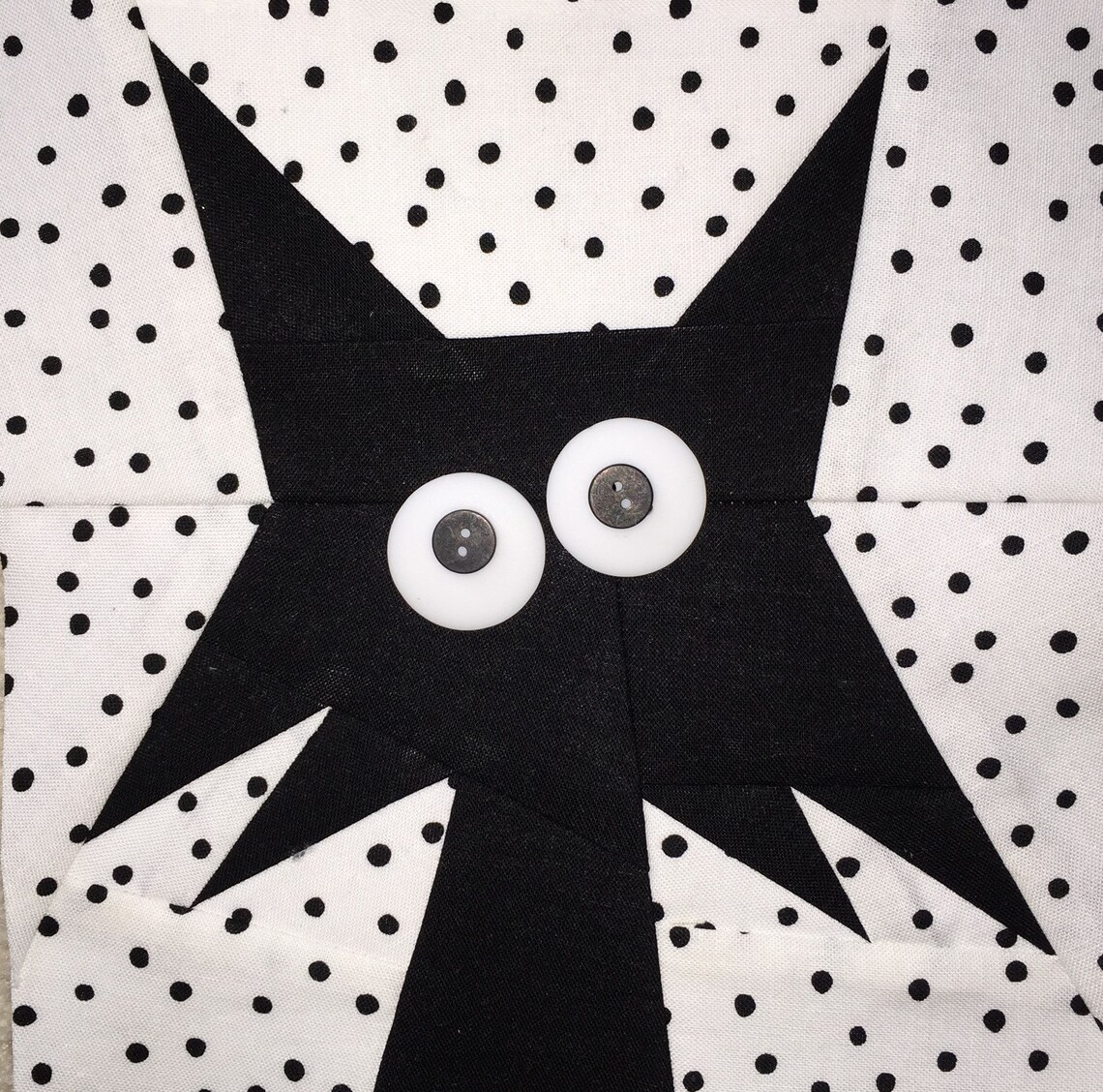 SCAREDY CAT Paper Pieced Block Pattern in PDF - Etsy